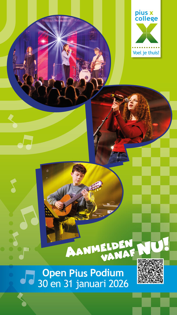 Het podium is van jou - Open Pius Podium 2026! - Pius X-College